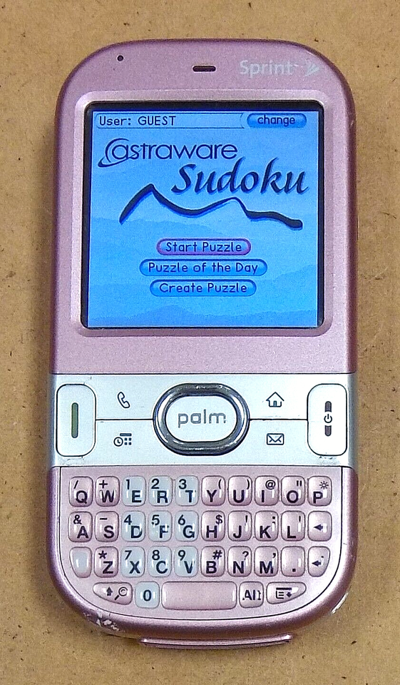 Palm Centro 690 - Pink ( Sprint ) Smartphone w/ Sudoku - Super Rare ...
