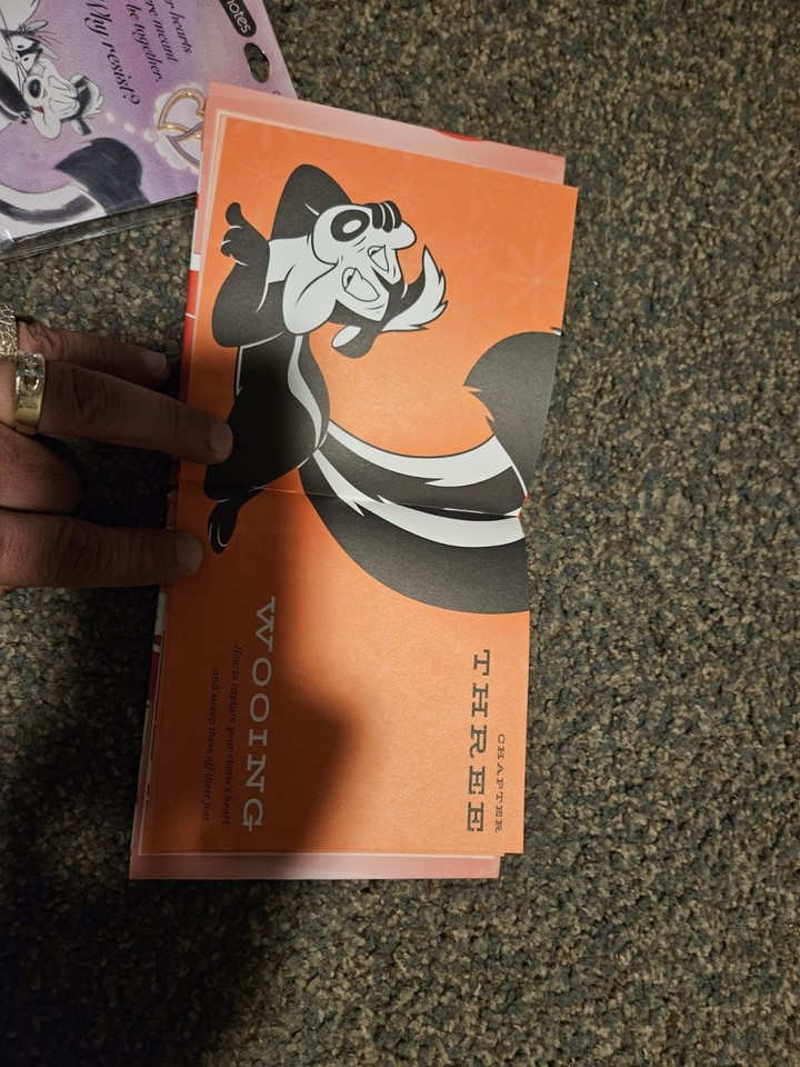 Pepe Le Pew Book Birthday Valentine Day Or Anniversary Gift. True ...