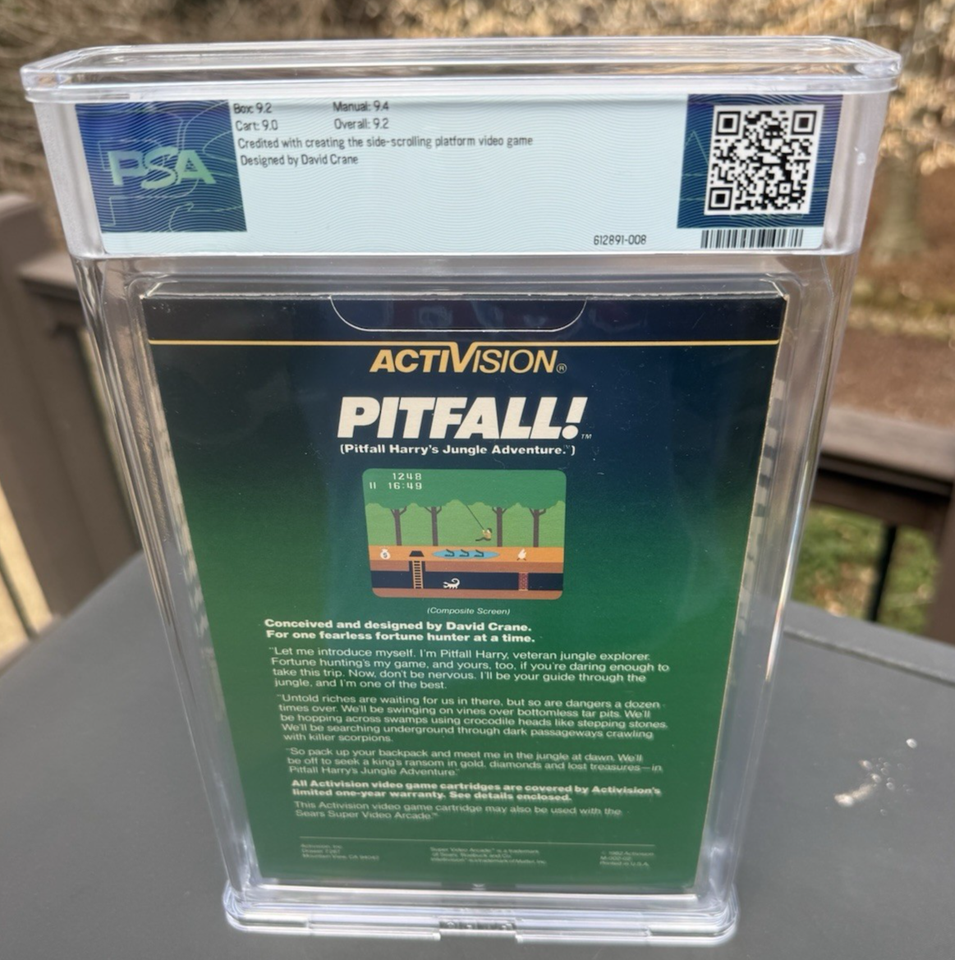 Intellivision Pitfall 1982 Exclusive Game PSA WATA 9.2 CIB New MINT | eBay