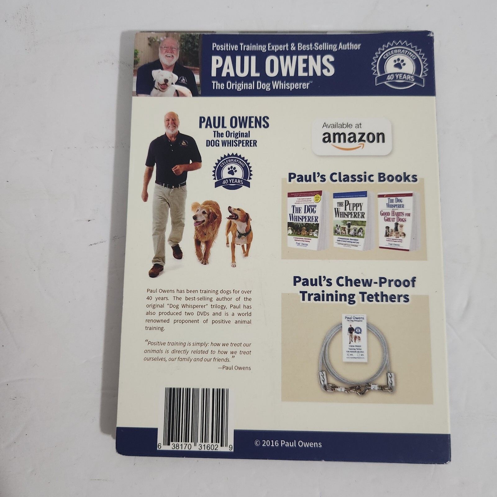 Paul Owens, The Original Dog Whisperer presents Welcome Home! Ultimate ...