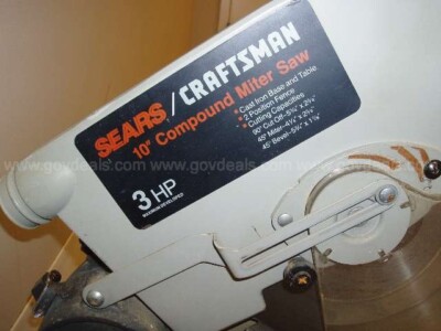 SEARS/CRAFTSMAN 10" COMPOUND MITER SAW MODEL 113.234600 Used Parts - 8 ...