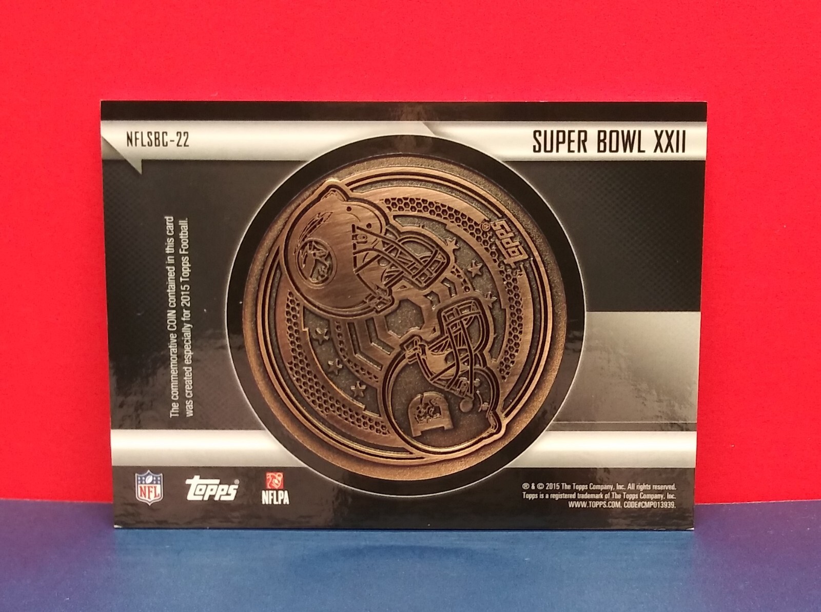2015 Topps Super Bowl XXII Redskins Broncos Commemorative Coin | eBay