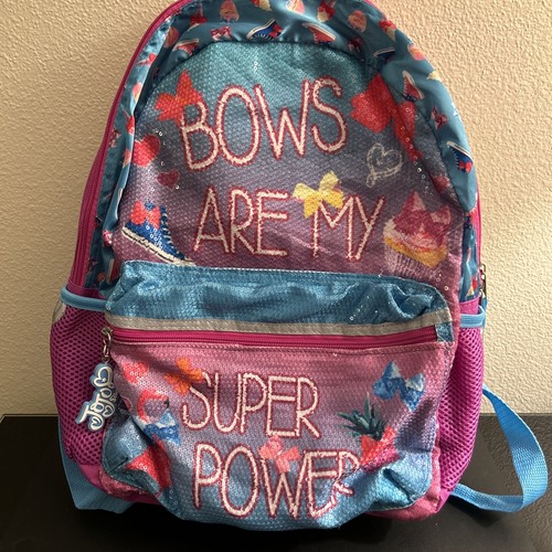 Nickelodeon Pink Girls Backpack JoJo Siwa 16" My Super Power - NWOT ...