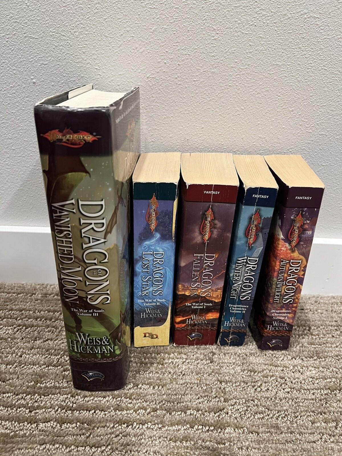 DragonLance Chronicles 5 Book Lot Complete War of Souls Trilogy ...