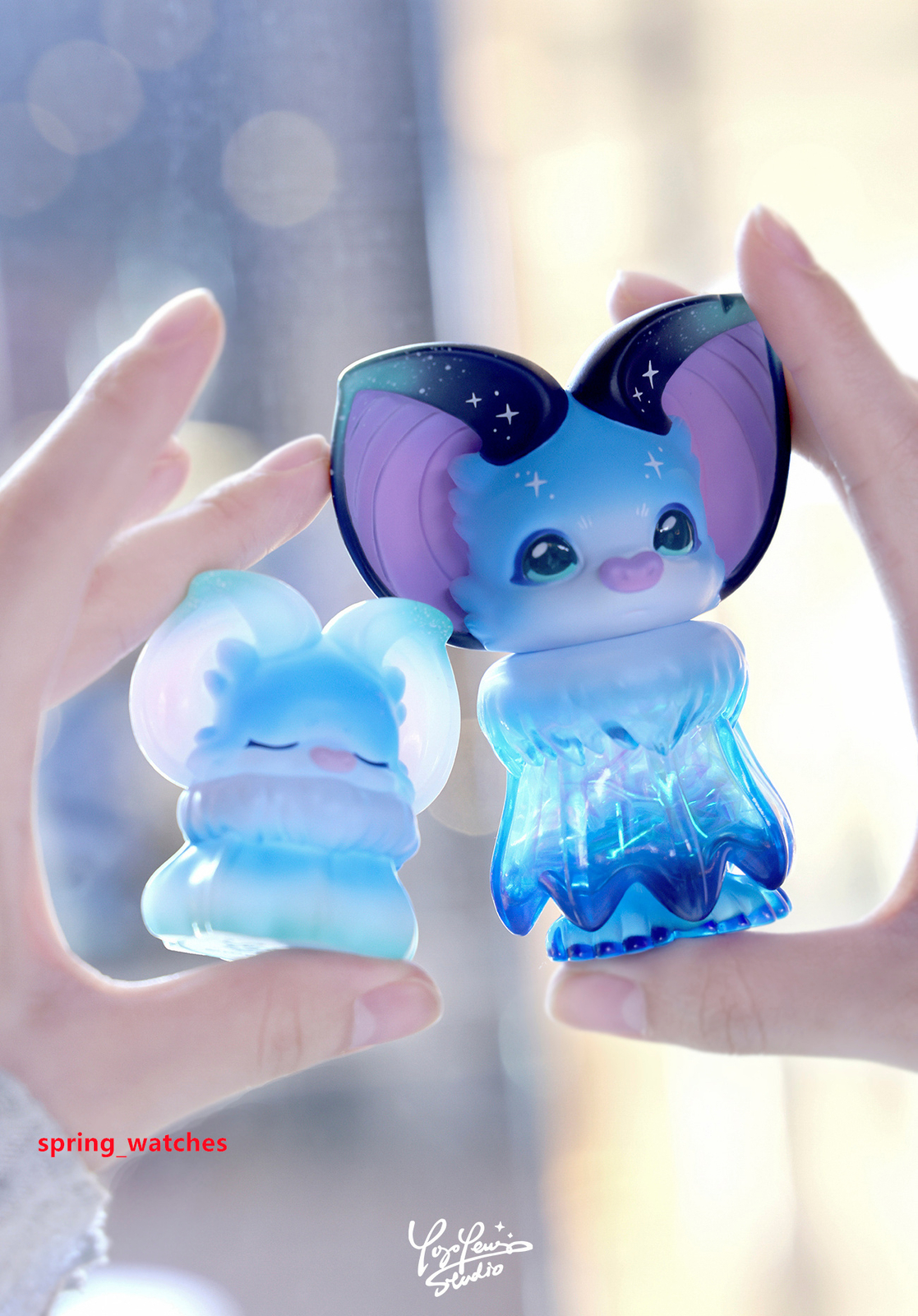Yoyo Yeung Studio Yoki Baby &Yoki Aurora Star Ver Sofubi H9.5cm/5.5cm ...