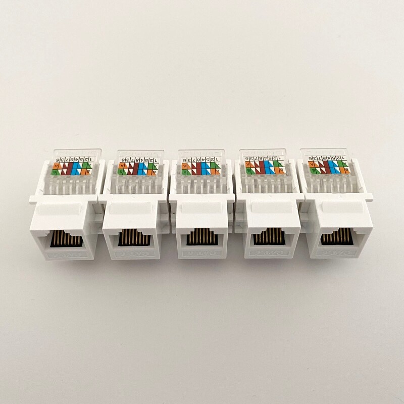 RJ45 Coupler Inline Adapter Keystone, Connector for CAT6 Cable Extender ...