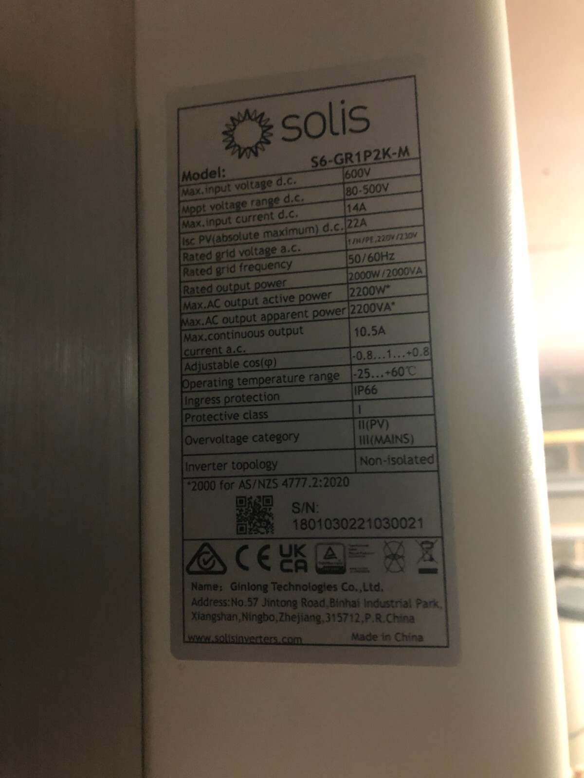 Solis S6-GR1P2K-M-DC Inverter | eBay UK