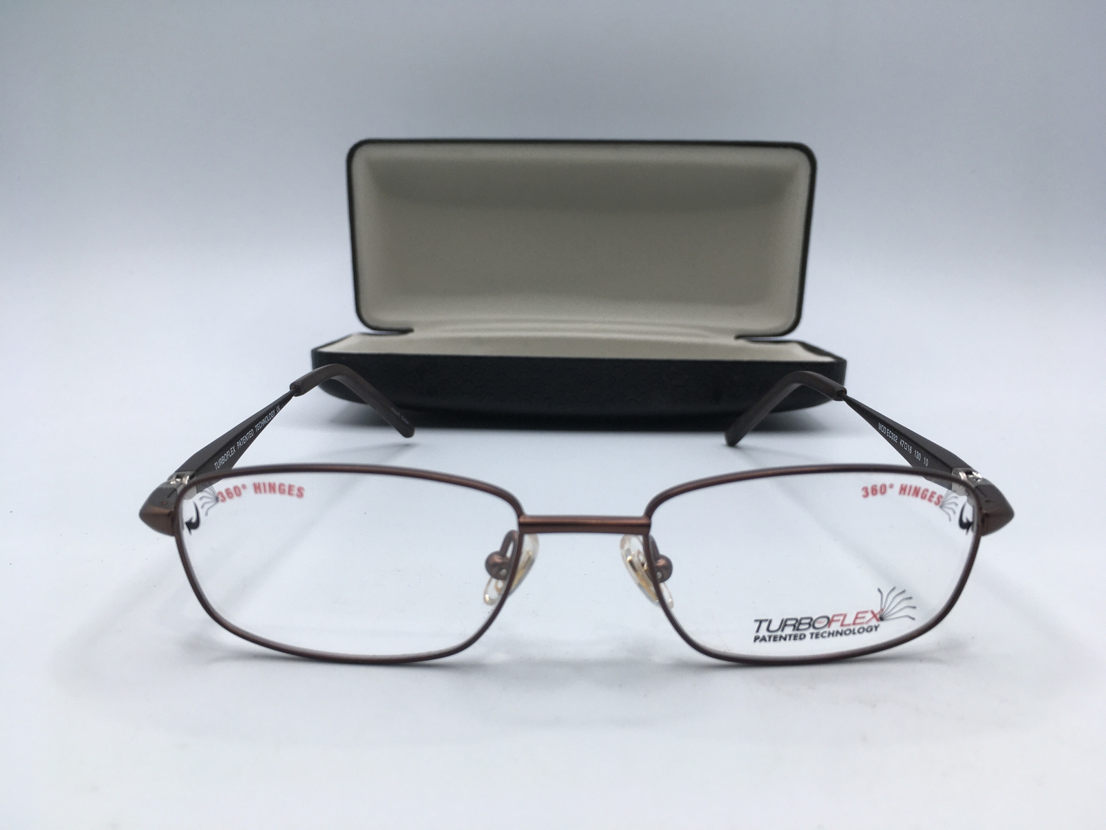 EasyClip EC332 Men's Satin Brown Frame Demo Lens Rectangular Eyeglasses ...