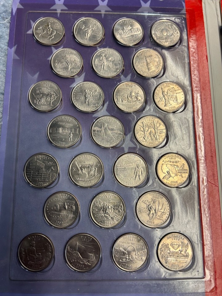 1999-2008 - Complete 50 State Quarters Set In Display Book Set Of 50 | eBay