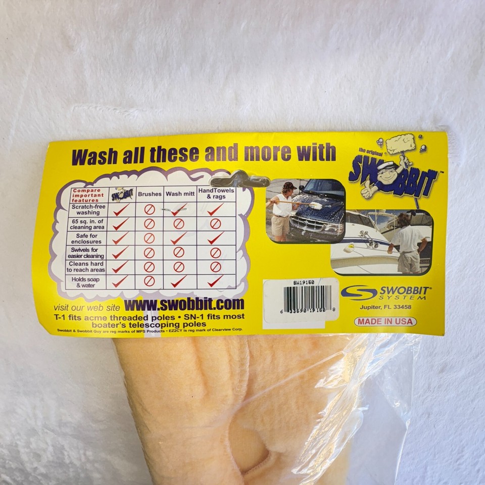 Lot of 3 SWOBBIT Replacement Bonnet for Detachable Sheepskin Mop ...