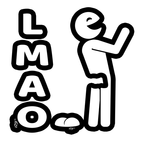 2 x Car Stickers - lmao Decal Bumper Boat Bike Truck Laptop Window ...