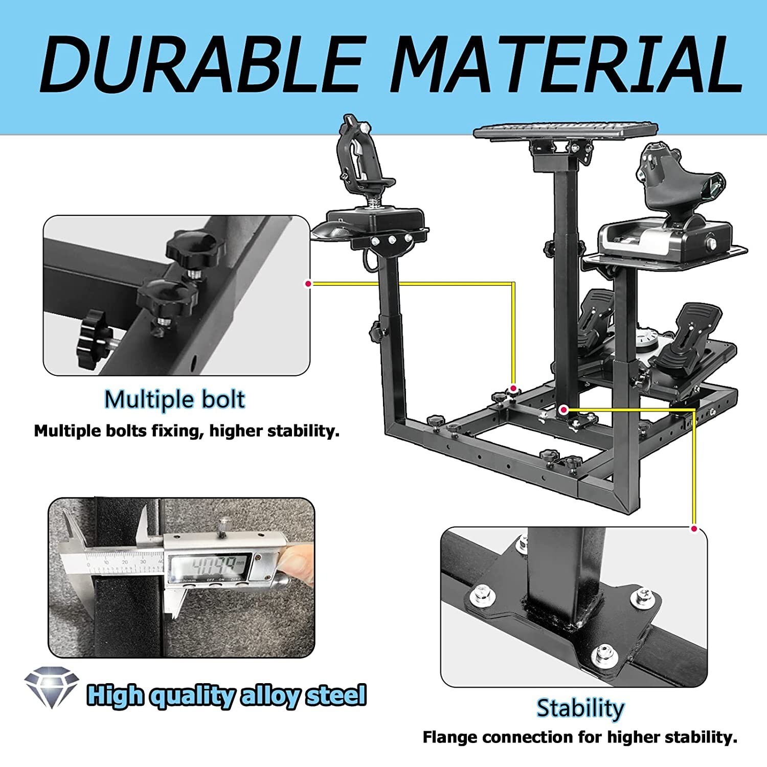 Zootopo Flight Simulator Cockpit Stand Fit Thrustmaster HOTAS Warthog ...