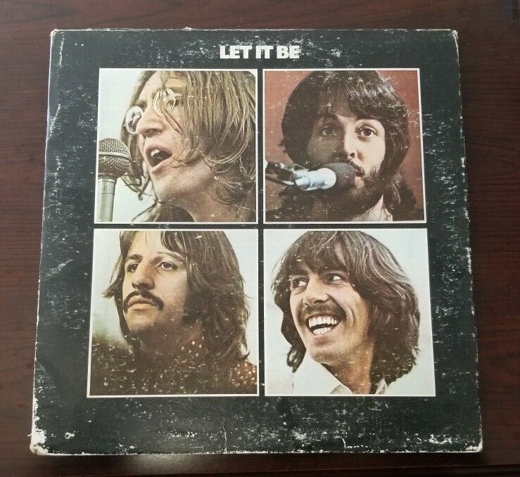 The Beatles Let It Be Red Apple Vinyl Record Original WITH White Album ...