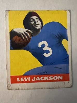 1948 Leaf #5 LEVI JACKSON Rookie RC -- Yale -- No creases! | eBay