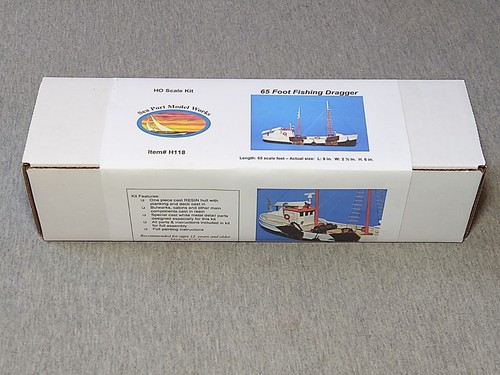 Sea Port Model Works HO Scale 65 Foot Fishing Dragger Kit H118 NIB ~ TS ...