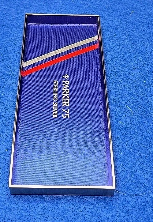 PARKER 14K Gold 585 75 Cisele Fountain Pen Sterling Silver 925 F W ...