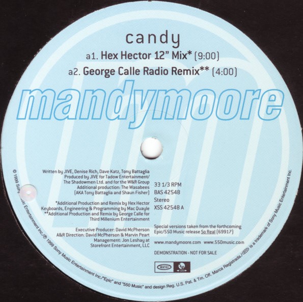Mandy Moore - Candy (12", Promo) (Near Mint (NM or M-)) 3983833462 | eBay