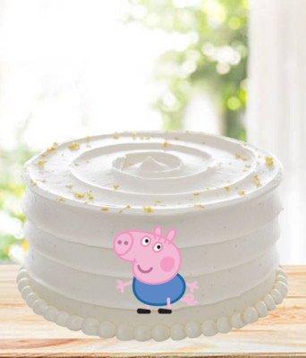 Peppa Pig George Character Cake Edible Toppers Icing Sheet Pink Blue | eBay