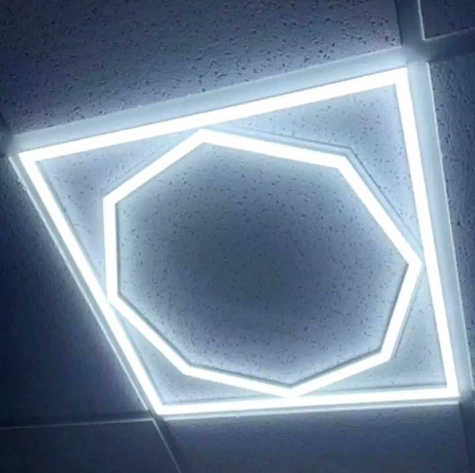 10 Pcs Super Bright 80W Octagon LED Frame Panel Lights + Two Drivers ...