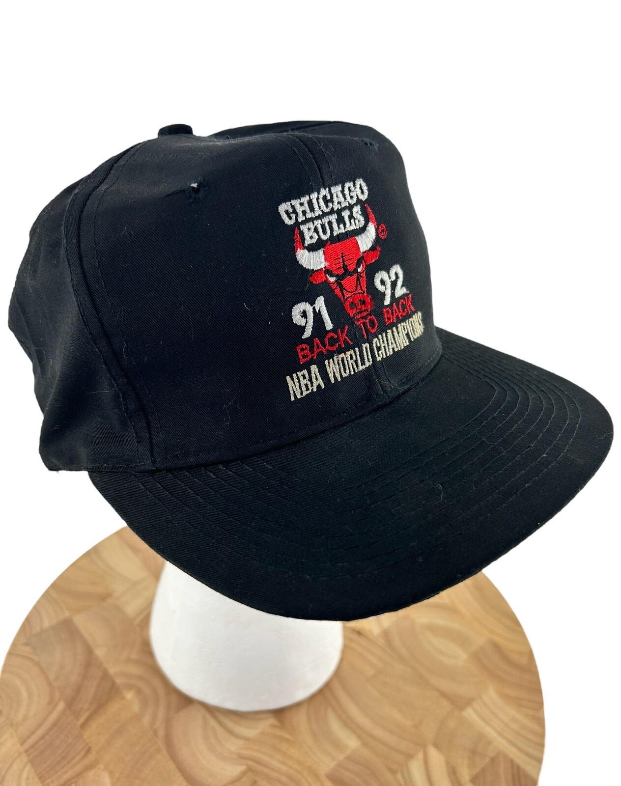 Chicago Bulls 91 92 back to back NBA World Champions snapback cap twill ...