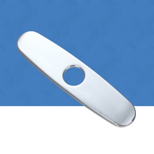 Kitchen Sink Basin Faucet Mixer Tap Single Hole Cover Plate Chrome ...