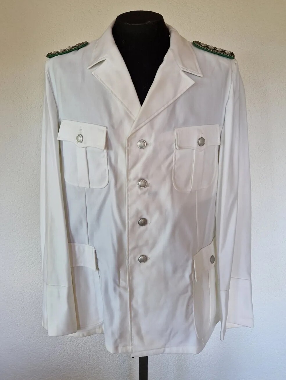 DDR NVA MdI VP Verkehrspolizei Regulierer Uniform Jacke Weiß Gr. 44 48 ...