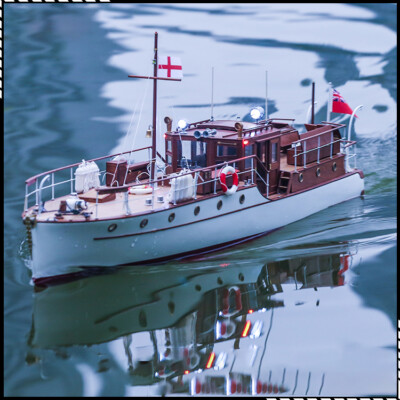 Bluebird of Chelsea Yacht Scale 1/12 1320 Mm 52" RC Wood Model Ship Kit ...