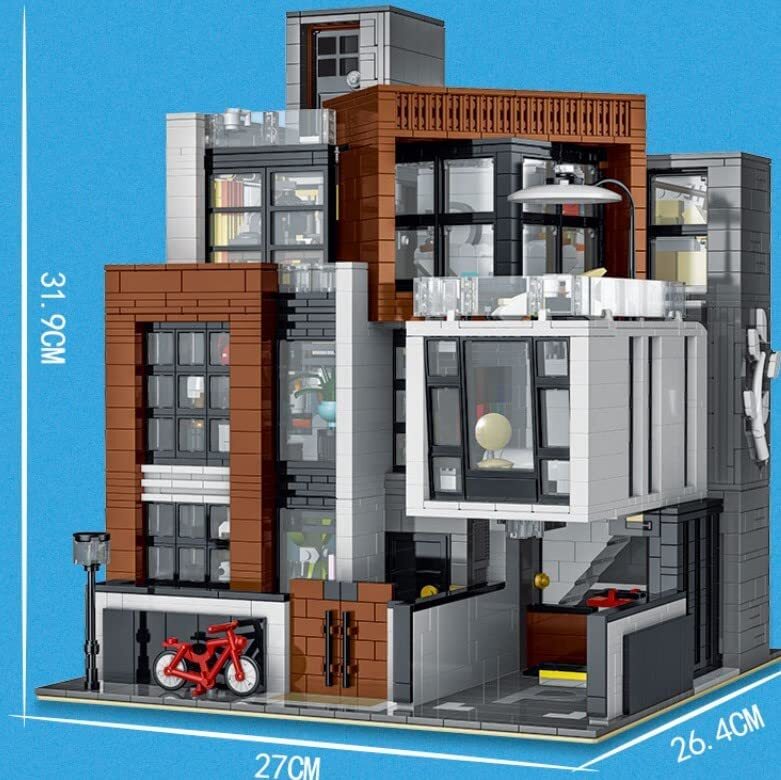 Modern Cubist Villa Modular Building Blocks Set | General Jim’s Toys ...