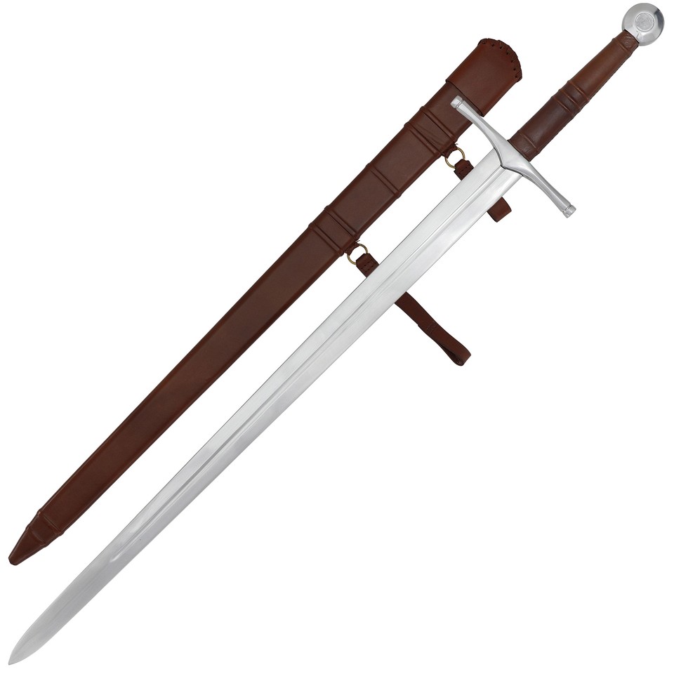 Long Medieval Full Tang Functional Sword Tempered EN45 Steel Blade ...