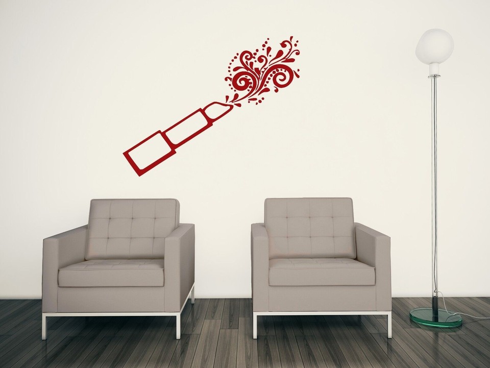 Wall Sticker Lipstick Color Cosmetics Beauty for Image Maker Vinyl ...