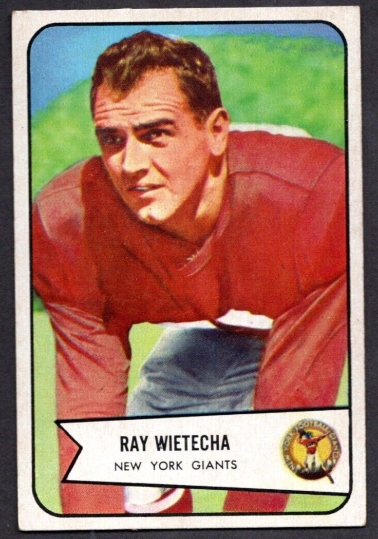 1954 Bowman #31 Ray Wietecha RC Giants VG-EX | eBay