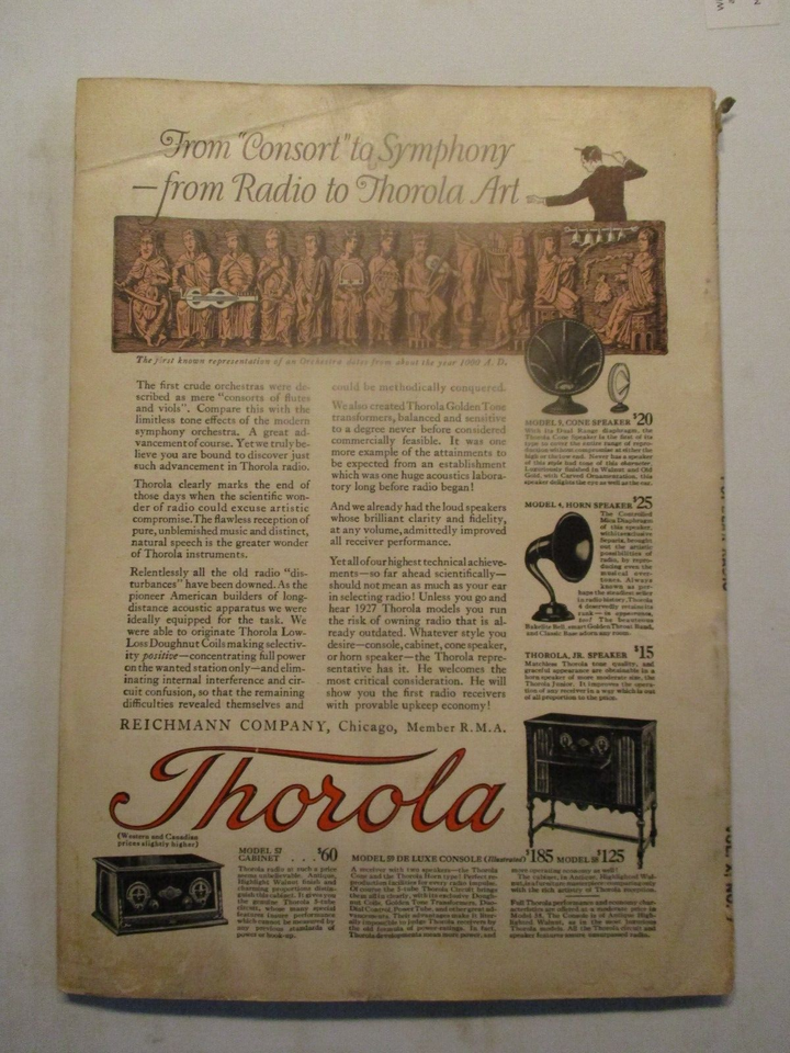 POPULAR RADIO MAGAZINE NOV 1926 HOW TO BUILD AN LC SENIOR POWER PACK ...