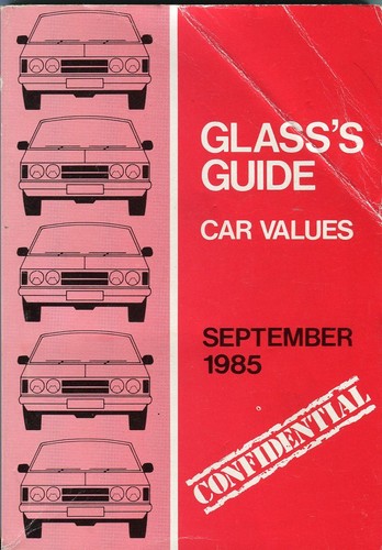 Glass's Guide Car Values September 1985 Confidential UK car prices | eBay