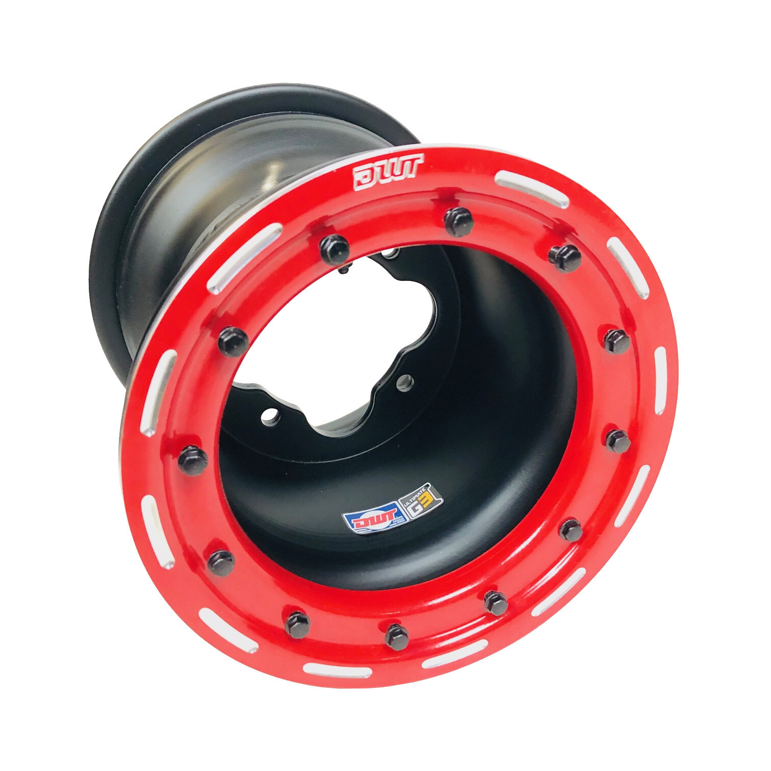 DWT G3 Rear Red Beadlock Wheel Rim 9" 9x8 3+5 4/115 Yamaha Banshee ...