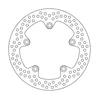 Moto-Master Halo Series Fixed Rr Round Brake Rotor Natural For Suz GSF ...