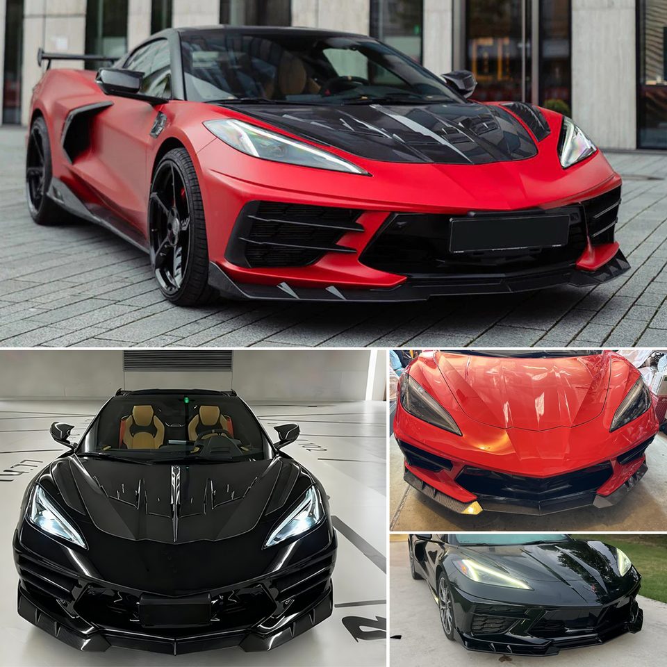 For Chevrolet Corvette C8 2020-2025 Front Bumper Lip Splitter ...