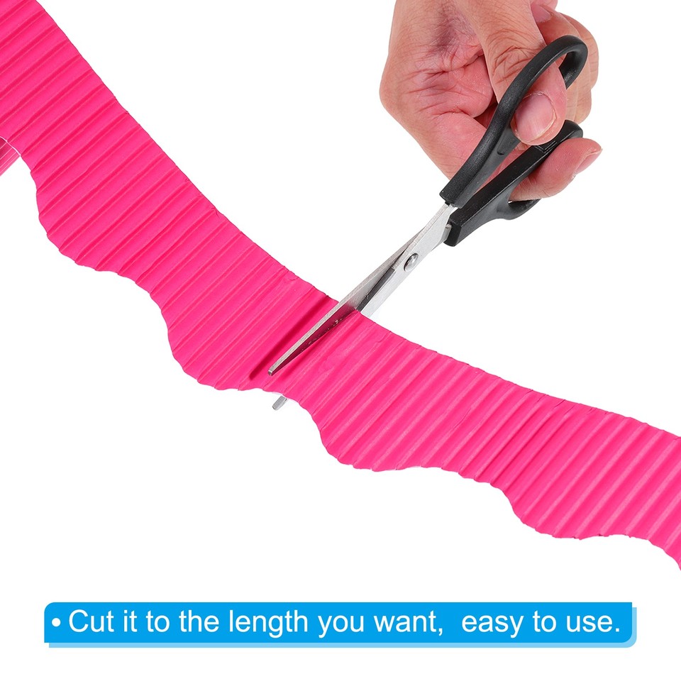 3.9inch x 49.2ft Bulletin Board Border Scalloped Trim for Classroom ...