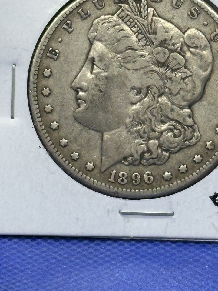 1896S Morgan Dollar Approx. VF+ Silver $1 Coin Rare Key Date Beautiful ...