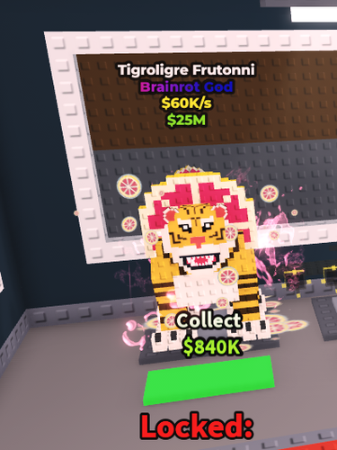 steal a brainrot roblox 60K per sec tigroligre frutonni | eBay