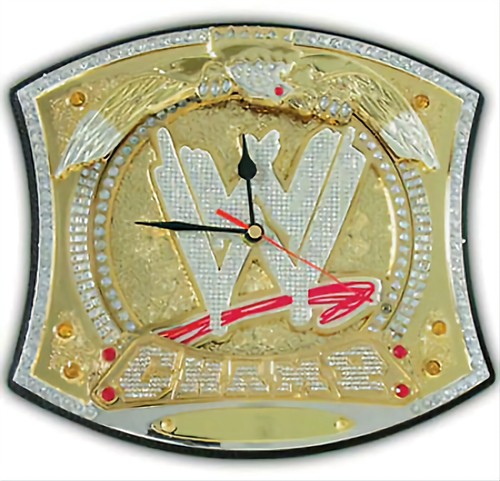 wwe wwf ljn classic superstars spinner championship belt wall clock | eBay