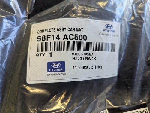 New OEM Carpeted Floor Mats S8F14-AC500 For 2020-2023 Hyundai Palisade ...