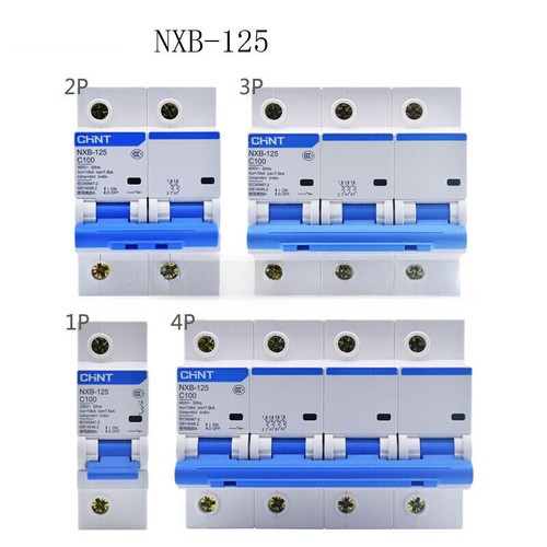 1pc Air-Switch Circuit Breaker 1P 2P 3P 4P 80A 100A 125A NXB-125 C-Type ...