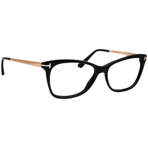 Tom Ford Eyeglasses TF 5353 001 Black/Gold Sand Butterfly Frame Italy ...
