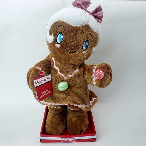 MERRY BRITE Dan Dee Christmas 13” Singing Dancing Animated Gingerbread ...