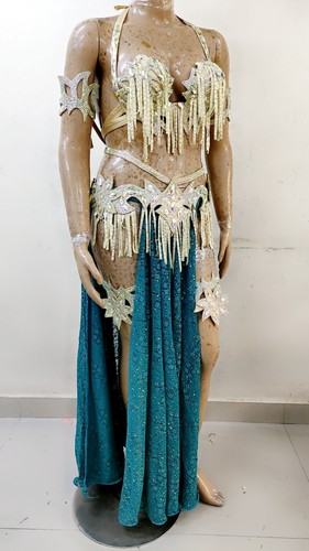 Egyptian Belly Dance Costume bra &belt & skirt & accessories orginal ...