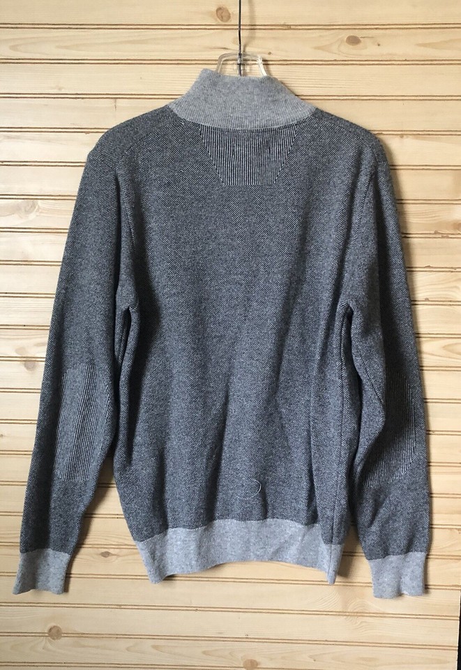 Barbour x Land Rover 1/4 Zip Gray Wool Cashmere Sweater Men's M | eBay