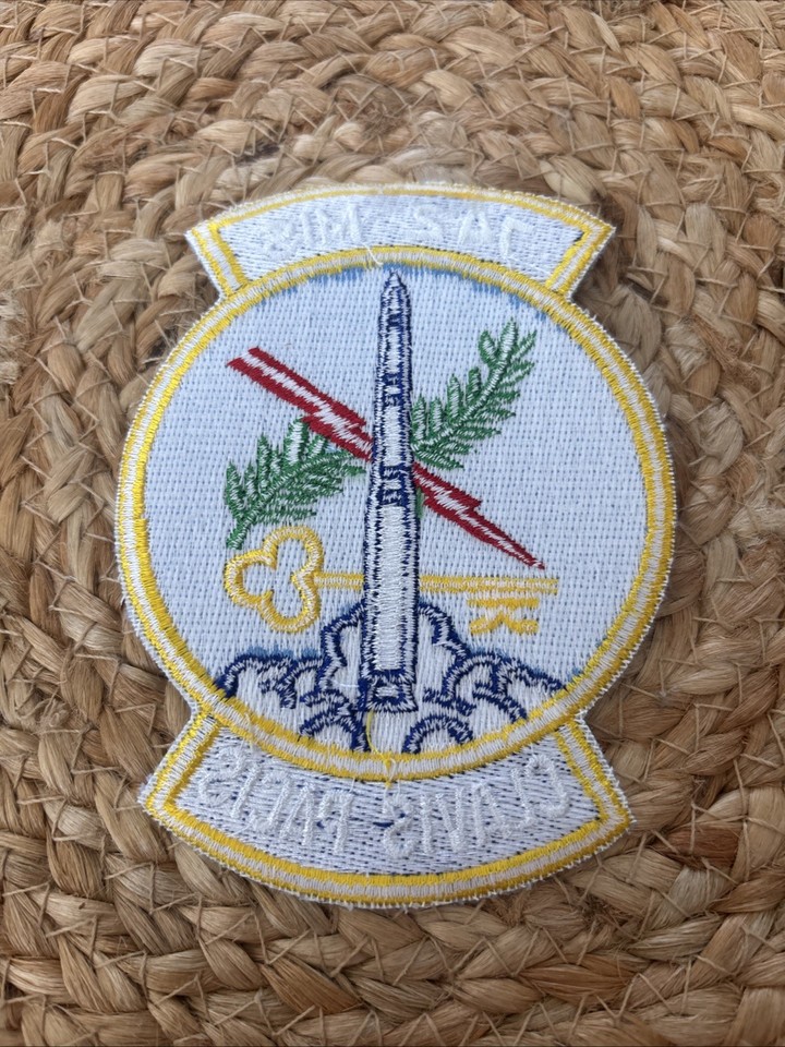 Vtg USAF SMS 742nd STRATEGIC MISSILE SQUADRON AFB PATCH Rare ICBM MIS ...