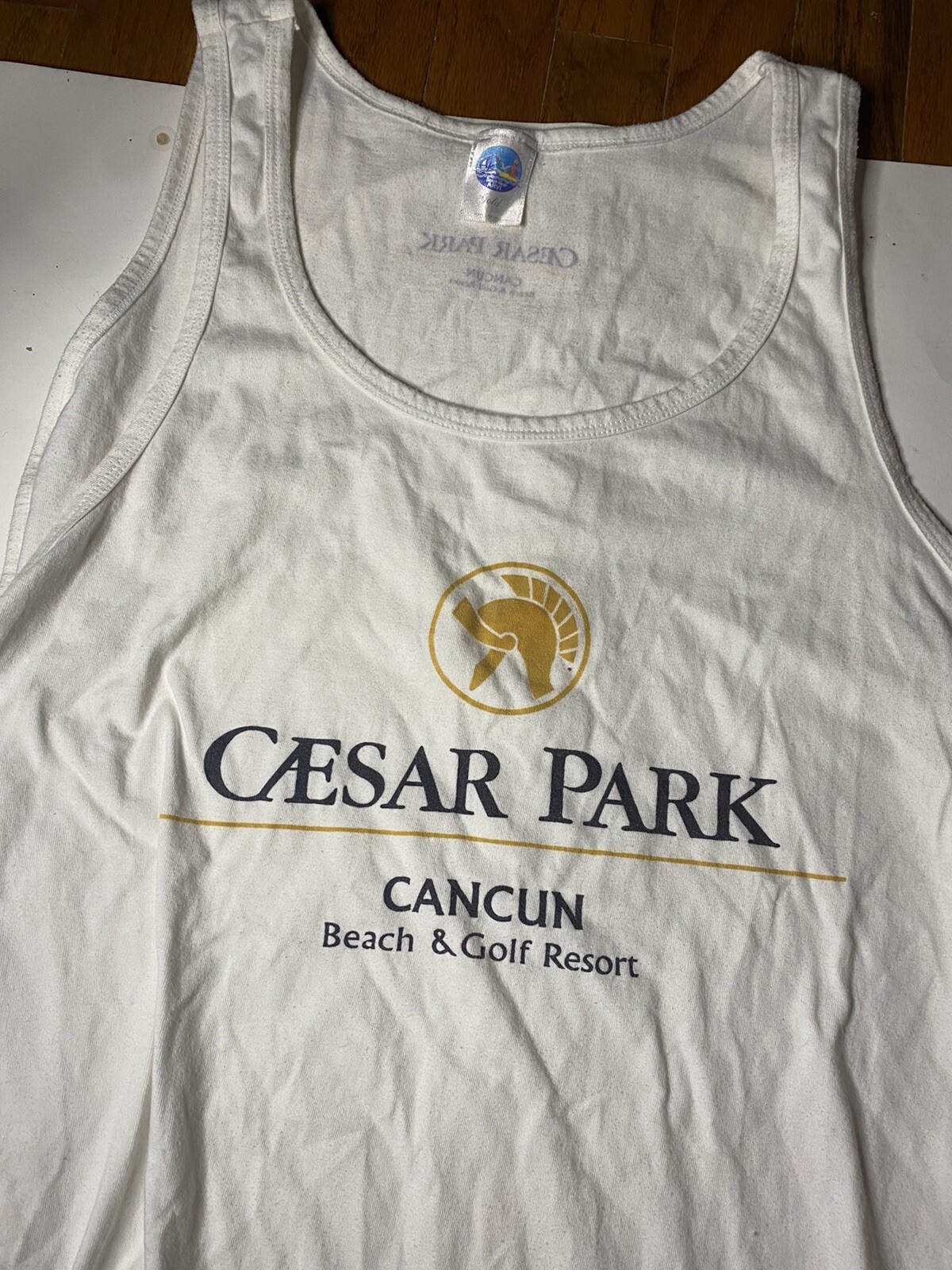 Caesar Park Cancun beach & golf resort white tank top… - Gem