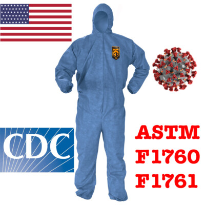 Kimberley-Clark Protective Coverall PPE Tyvek Hazmat Bunny Suit ASTM ...