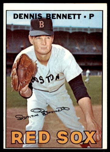 1967 TOPPS DENNIS BENNETT BOSTON RED SOX #206 | eBay